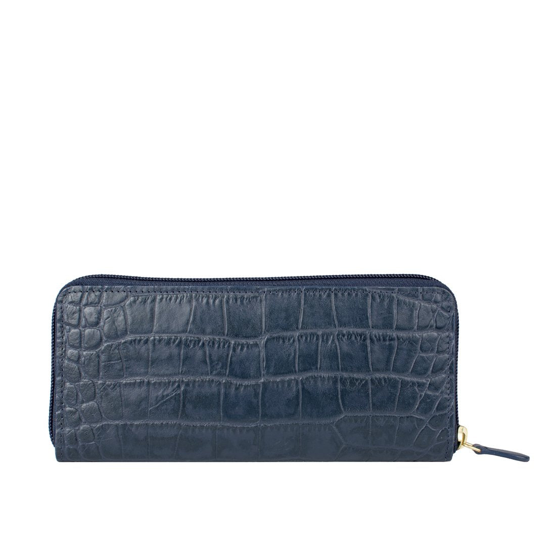 Carly W3 Zip-Around Wallet (Blue) – hidesignba